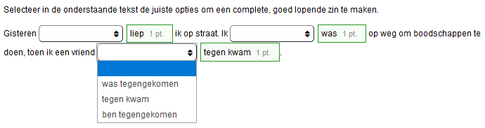 Drop down question – Remindo Knowledge base